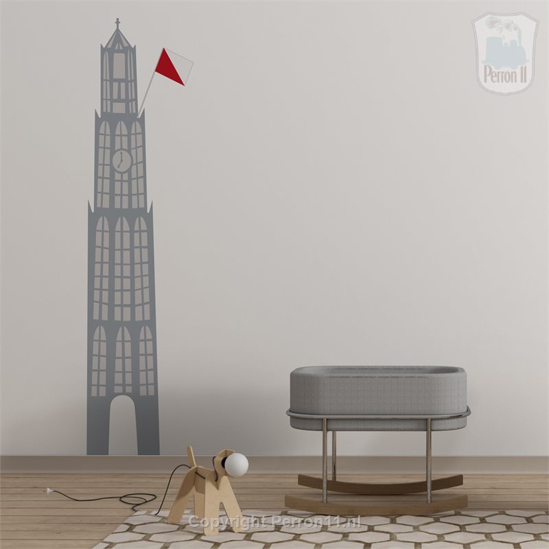 Muursticker wanddecoratie Utrecht Domtoren