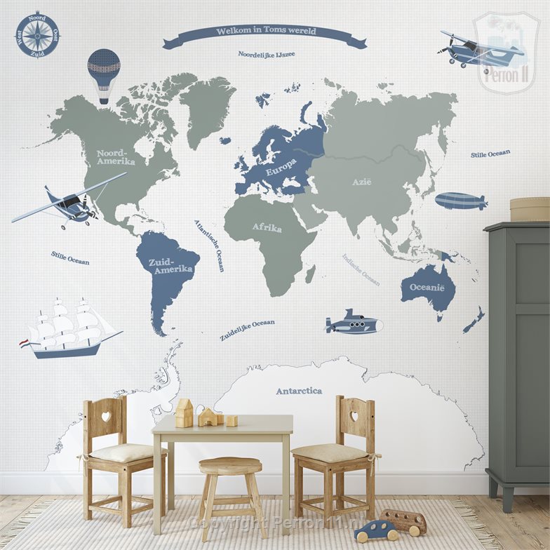 Posterbehang voor de kinderkamer