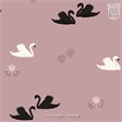 Behang met zwemmende zwanen voor baby of kinderkamer