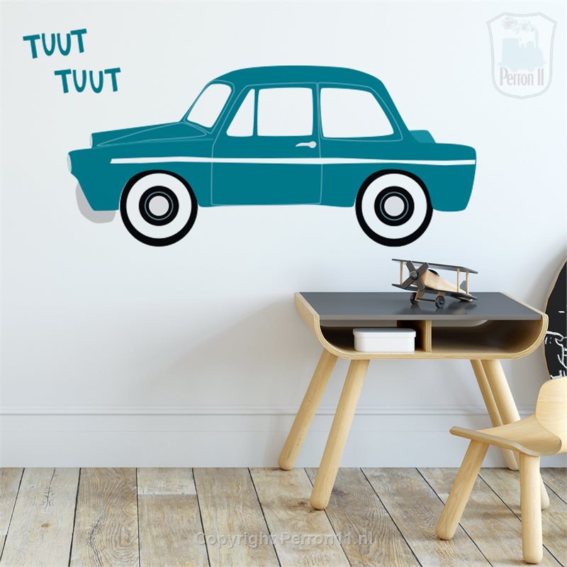 Muursticker auto Daf petrol